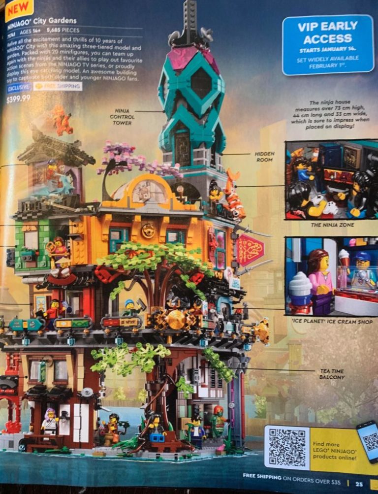 First new images of 71741 LEGO NINJAGO City Gardens revealed