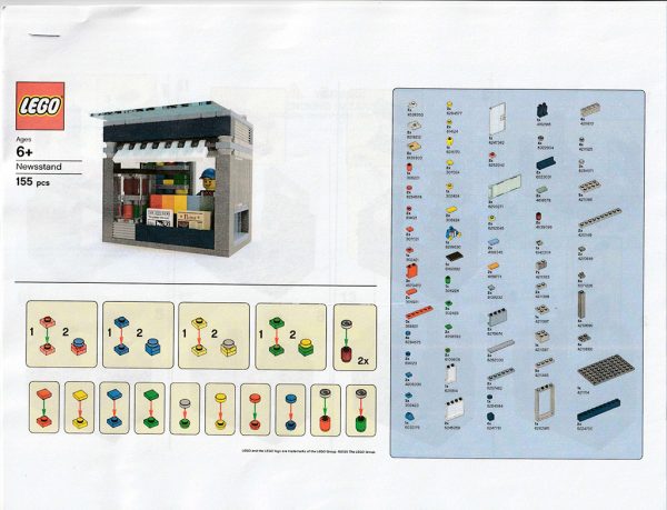 LEGO Creator Expert make-and-take Newsstand instructions