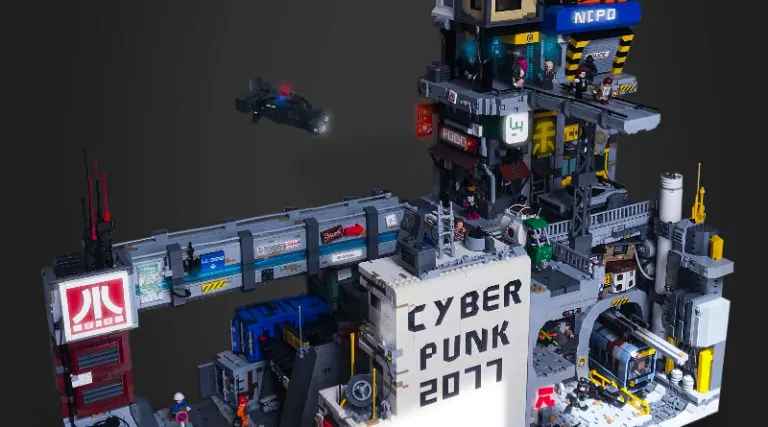 Take a trip to Night City with this LEGO Cyberpunk 2077 build