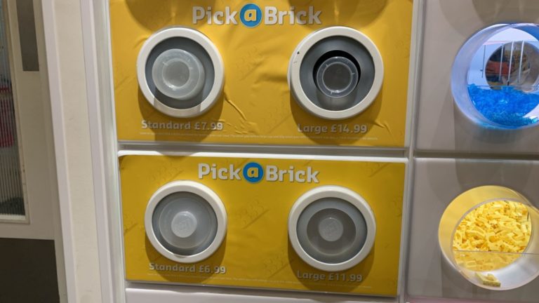 LEGO Stores in the UK are raising the Pick a Brick prices