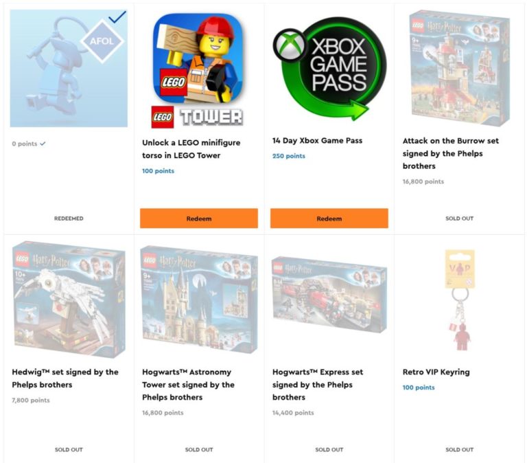 Signed LEGO Harry Potter sets for VIPs run out quickly