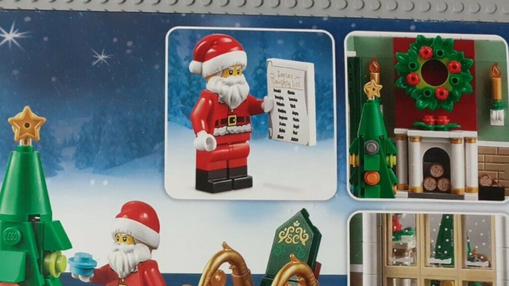 A closer look at this year’s LEGO Santa Claus minifigures