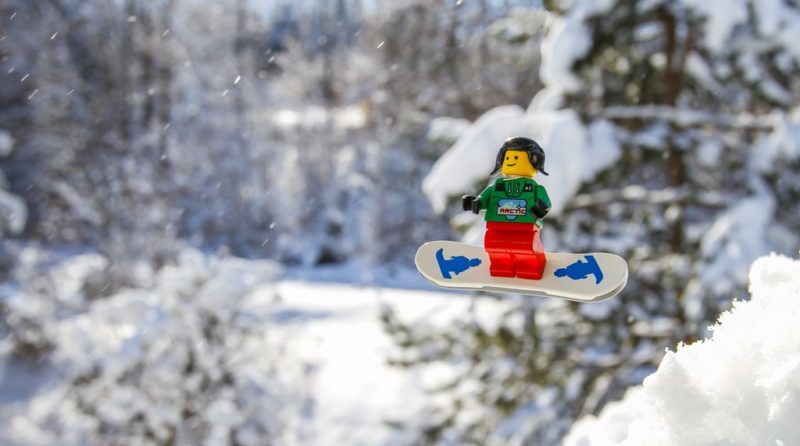Brick Pic of the Day: Snowboarding on a snow day