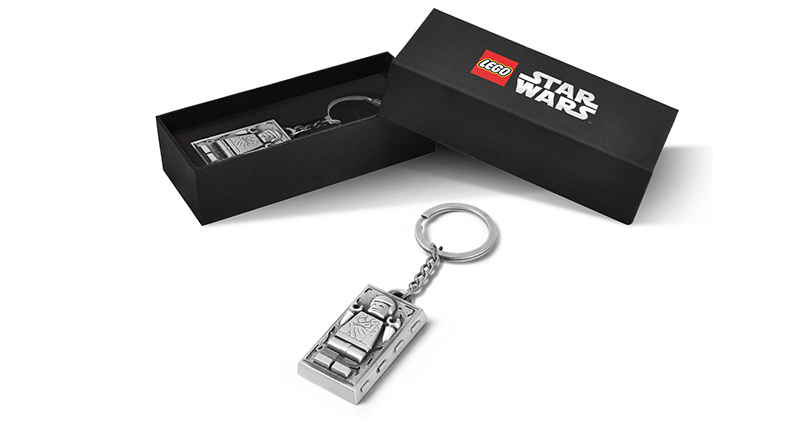 Free LEGO Star Wars Han Solo metal Carbonite key chain available now