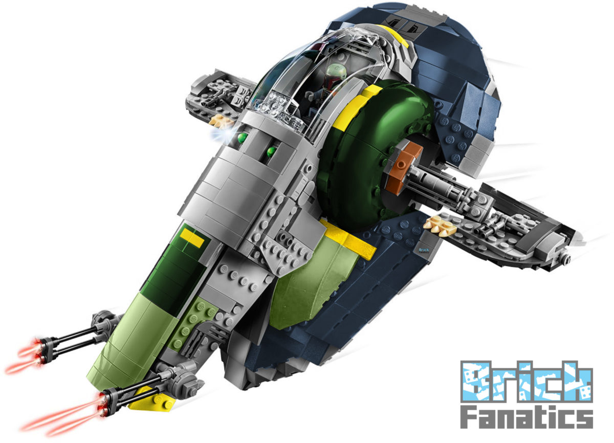 Here's LEGO Star Wars 75243 Slave I in Jango Fett's colours