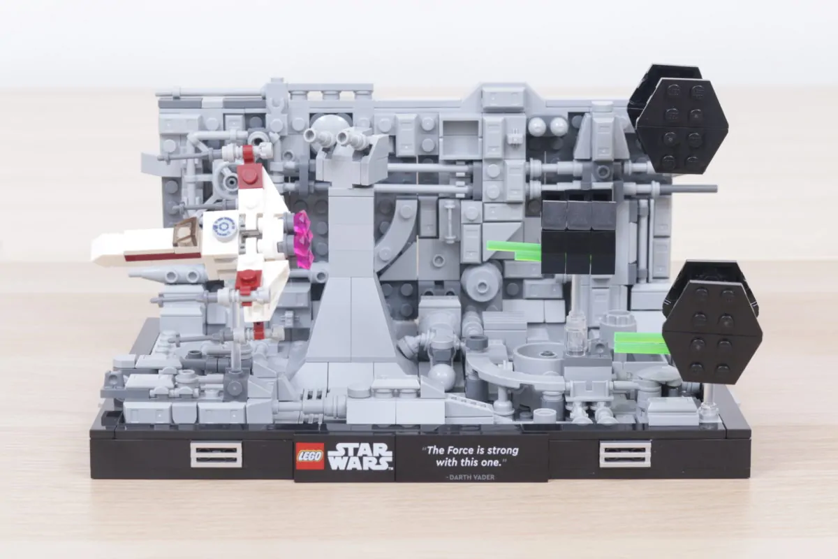 This extra-long LEGO Star Wars 75329 Death Star Trench Run Diorama ...