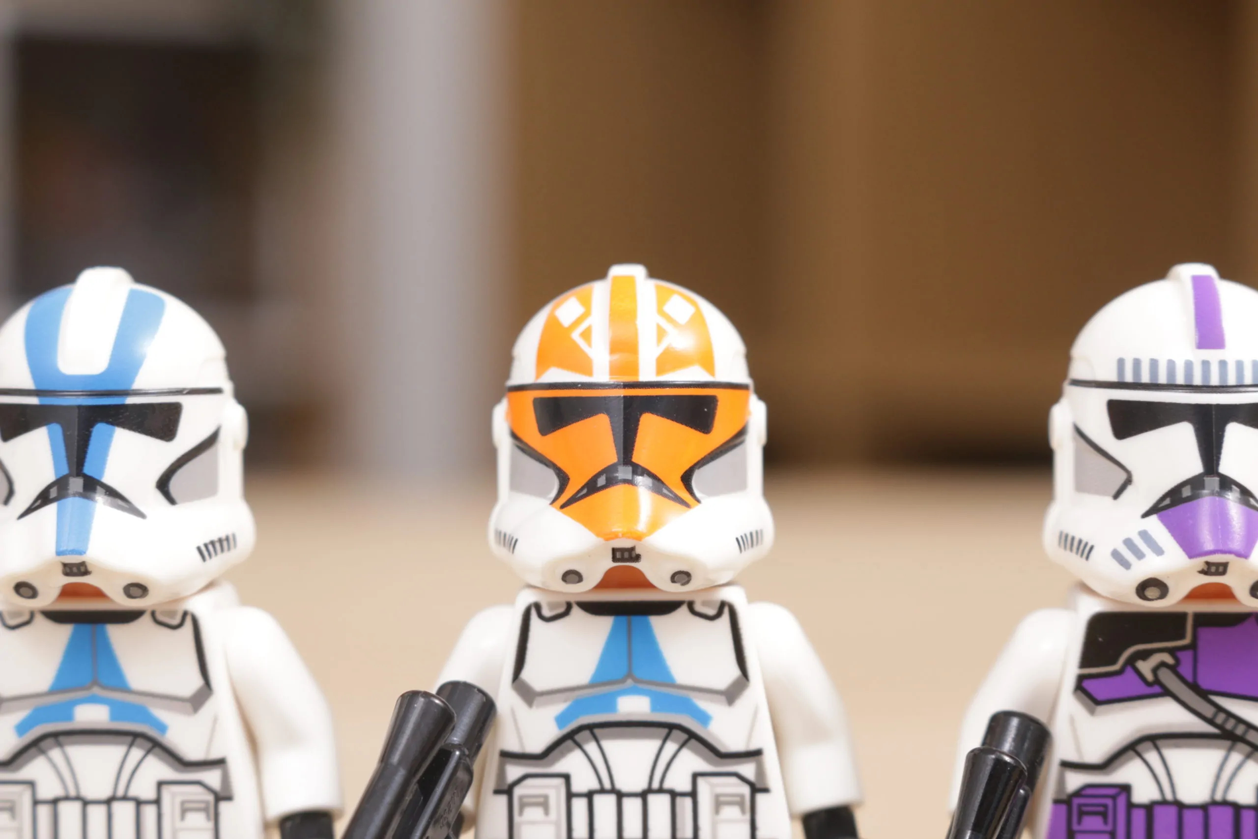Comparing the new LEGO Clone Trooper minifigure helmets