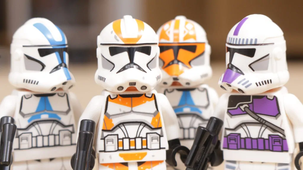 The changing faces of the LEGO Star Wars Clone Trooper