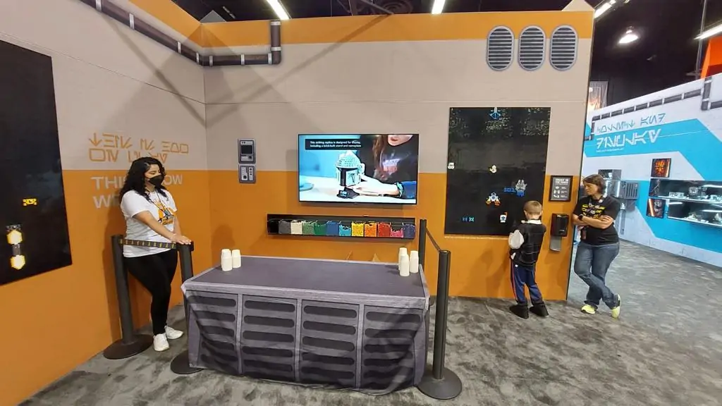 Inside the LEGO booth at Star Wars Celebration 2022
