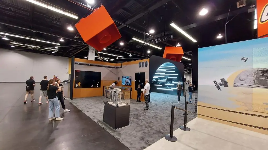 Inside the LEGO booth at Star Wars Celebration 2022
