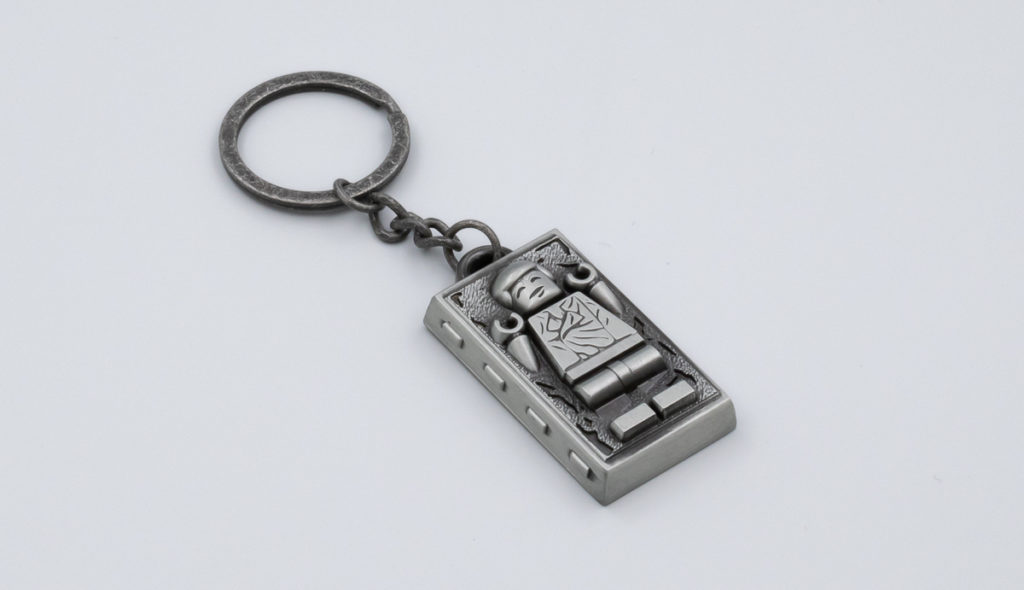 First look at LEGO Star Wars Han Solo in Carbonite metal key chain