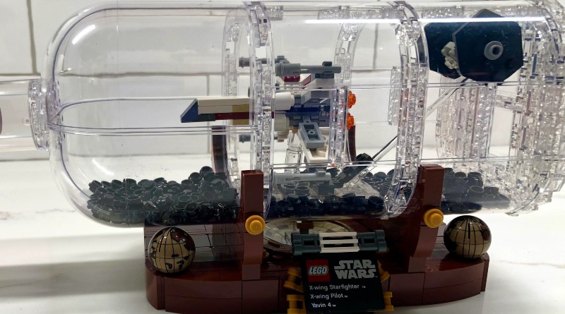 Someone has made a LEGO Star Wars ship in a bottle - Brick Fanatics