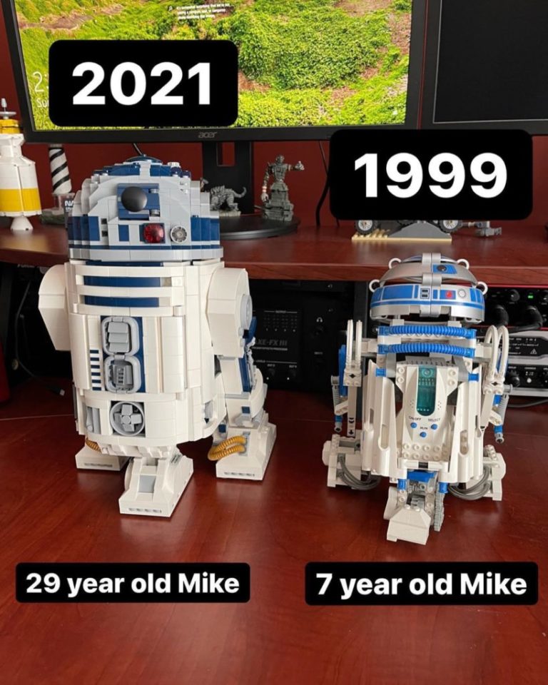 The 22-year evolution of LEGO Star Wars R2-D2 sets