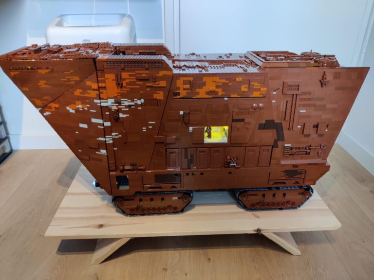 This enormous LEGO Star Wars Sandcrawler actually drives