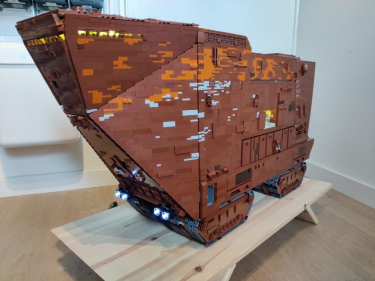 This enormous LEGO Star Wars Sandcrawler actually drives