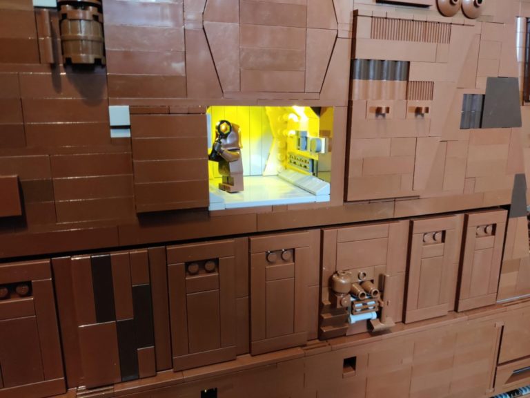 This enormous LEGO Star Wars Sandcrawler actually drives
