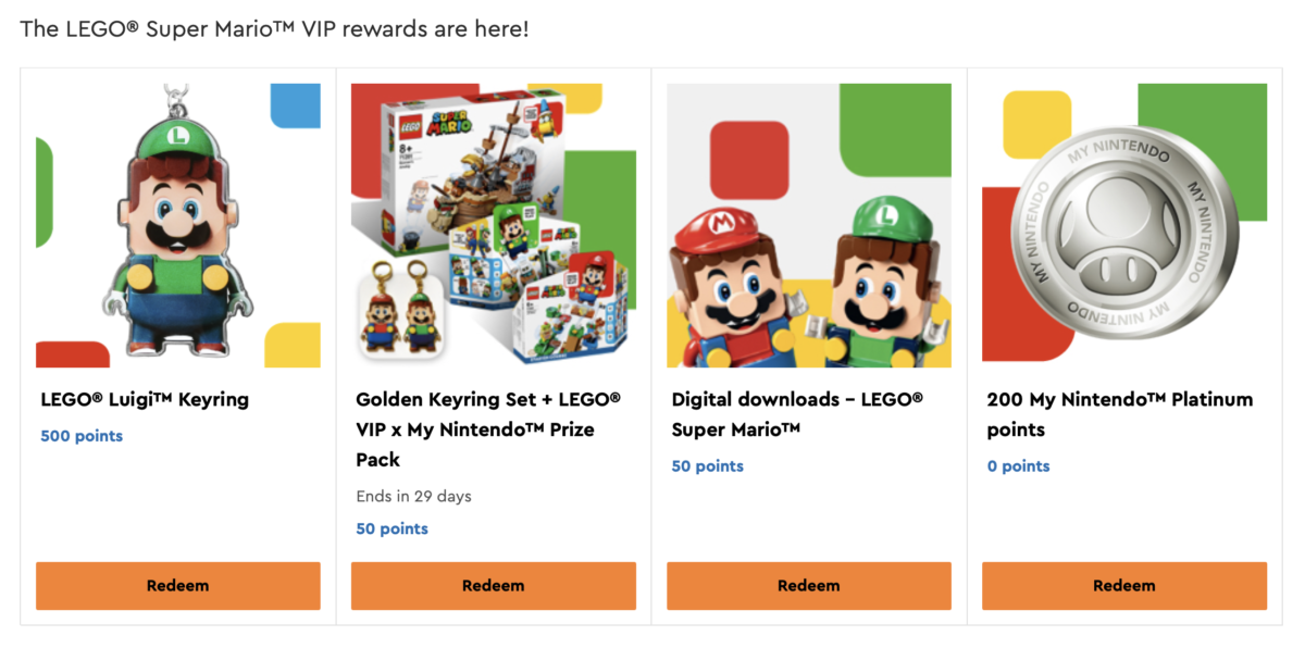 LEGO Super Mario and My Nintendo VIP rewards available now