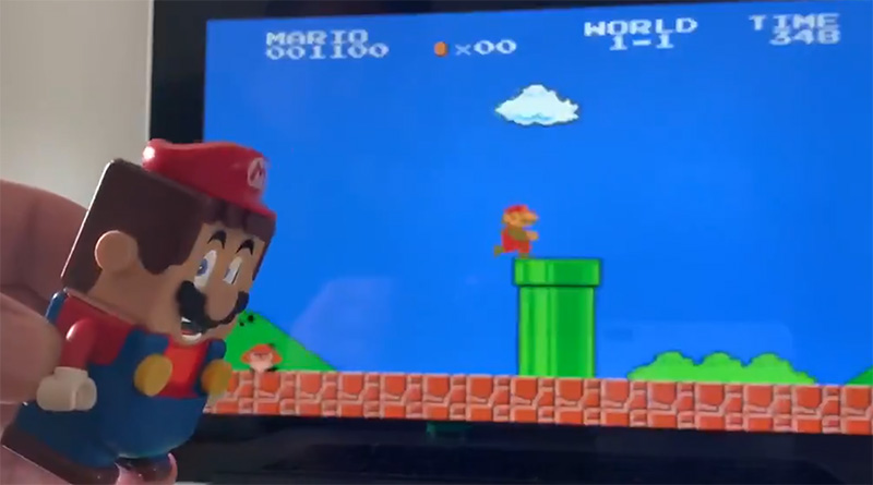 Fan turns LEGO Mario into Super Mario controller - Brick Fanatics