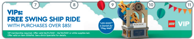 LEGO Swing Ship Ride June 2021 GWP revealed