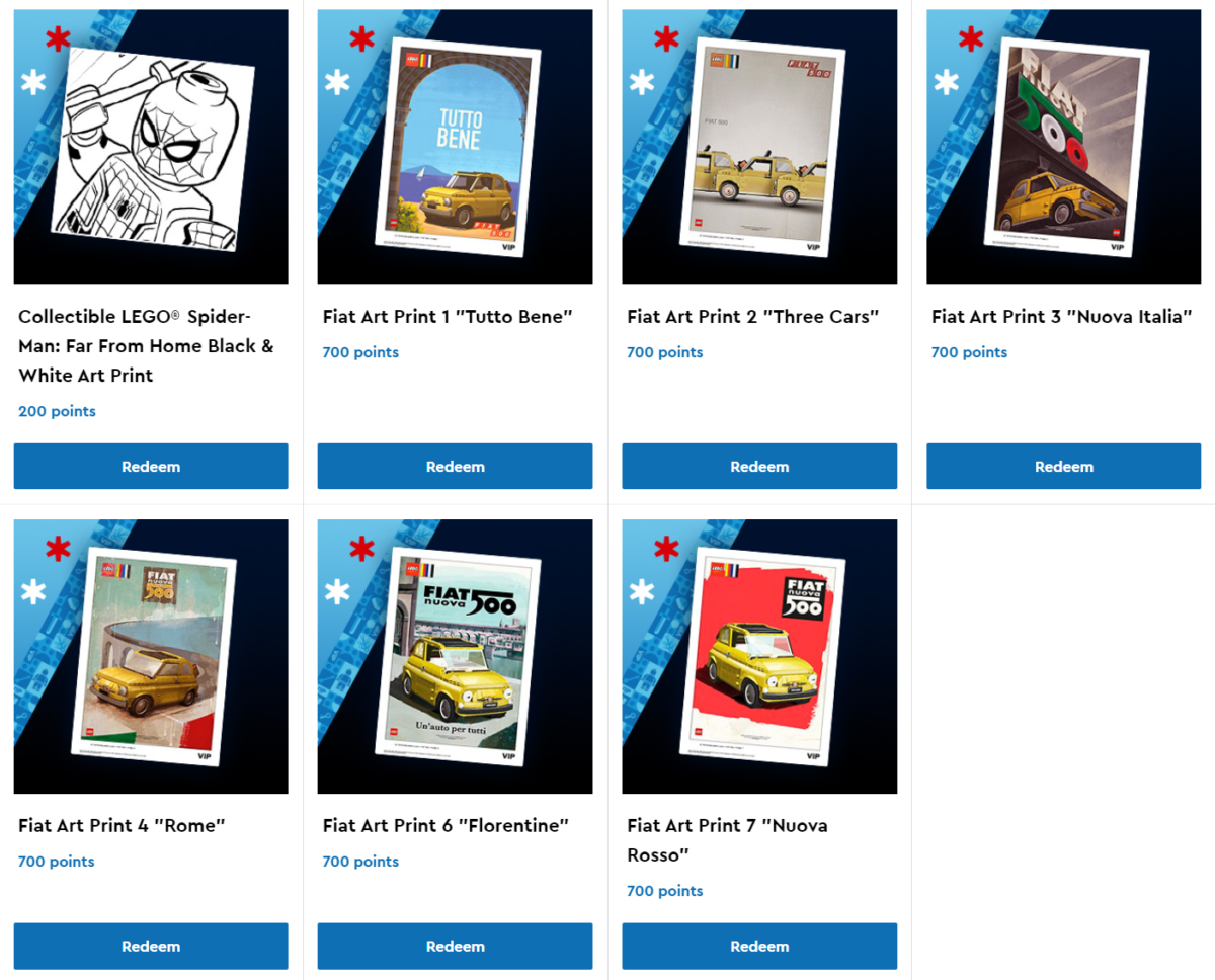 Every discounted reward on the first day of LEGO VIP Weekend