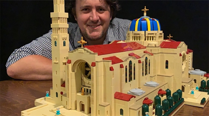 Washington DC’s basilica is recreated in LEGO bricks