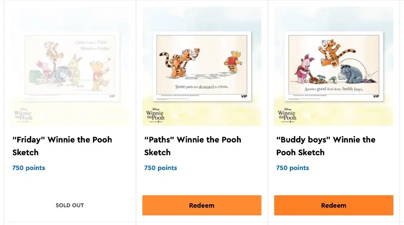 The Winnie the Pooh VIP prints have sold out at LEGO.com