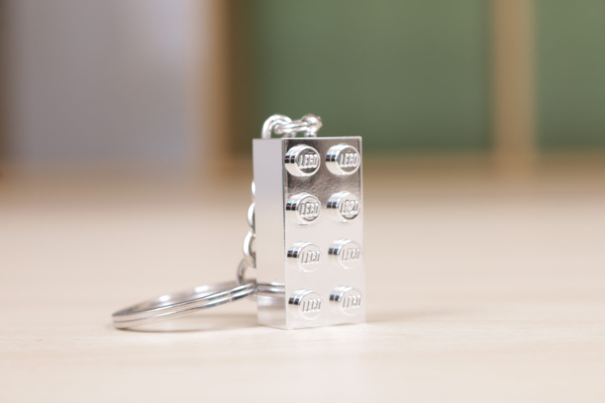 Shiny LEGO metallic and iridescent brick keychains review