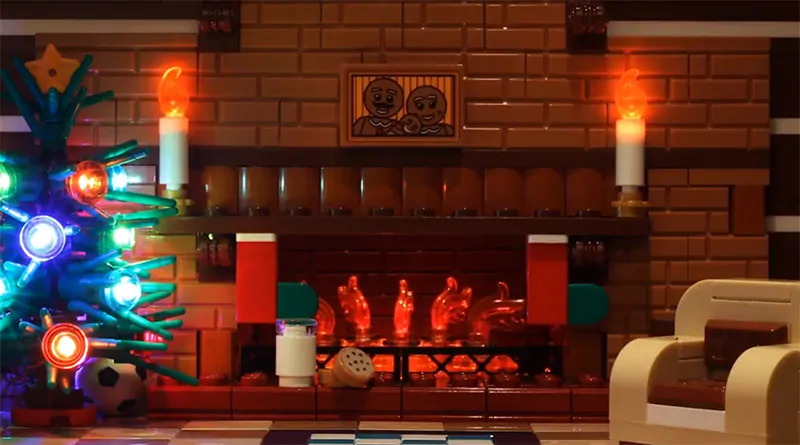 LEGO festive fireplace launches for Christmas