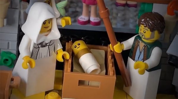 Churchgoers spread a Christmas message with LEGO video