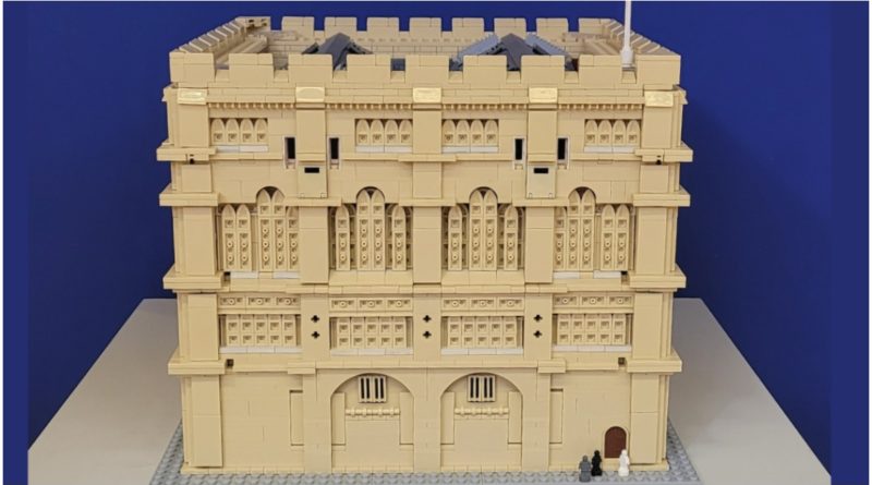 LEGO fan struts his stuff with real-life castle model