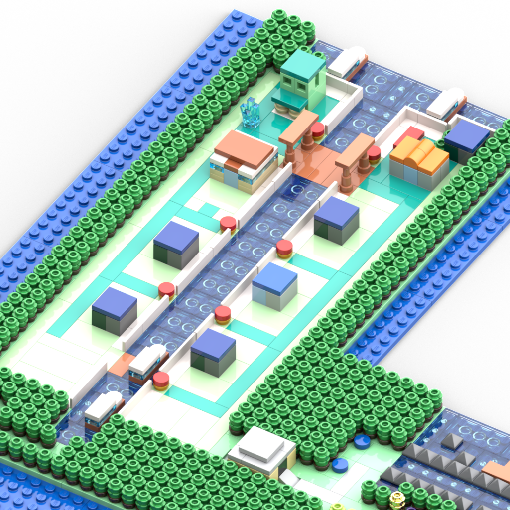 Someone is remaking a Pokémon region using LEGO bricks