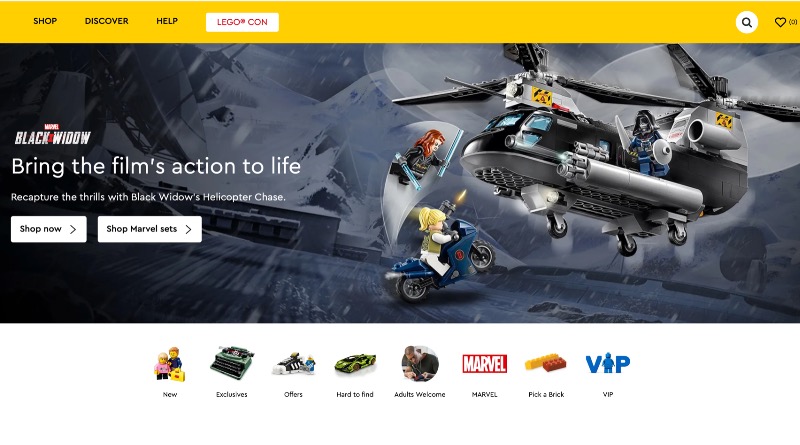 LEGO.com is now even easier to navigate