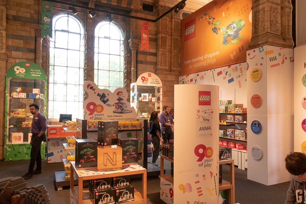 LEGO pop up store opens in Natural History Museum