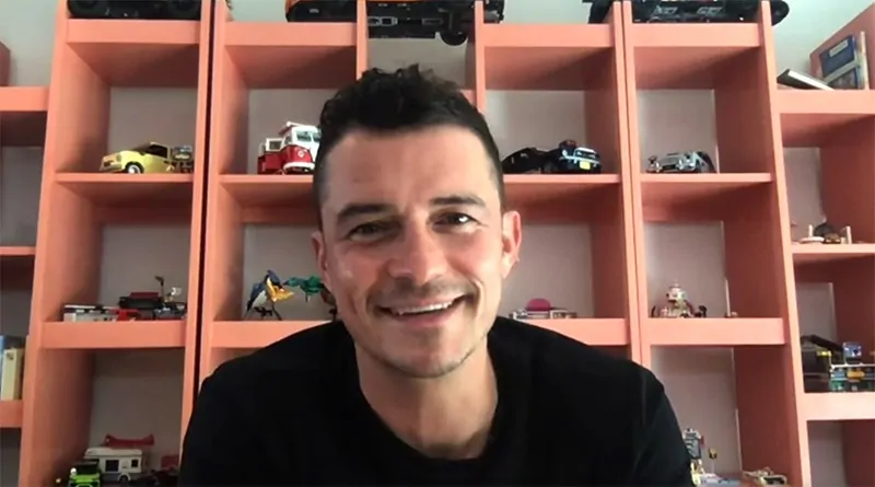 Orlando Bloom shows off his LEGO collection