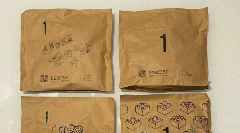 LEGO paper bag prototypes listed on eBay for an eye-watering price