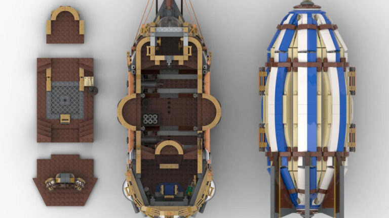 Steampunk Airship sails to 10K for second time on LEGO Ideas