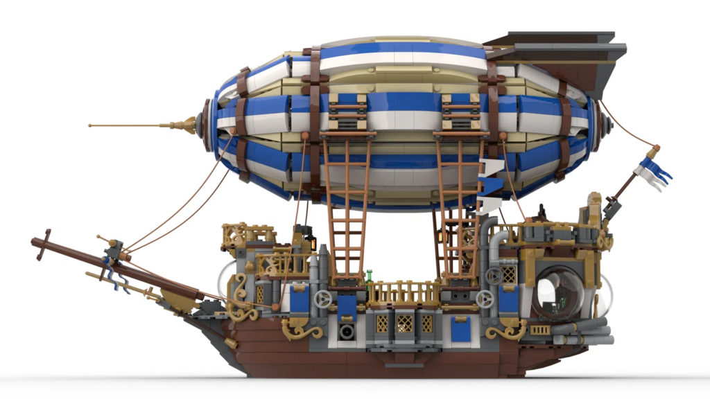 Un dirigeable steampunk a navigué vers le succès sur LEGO Ideas