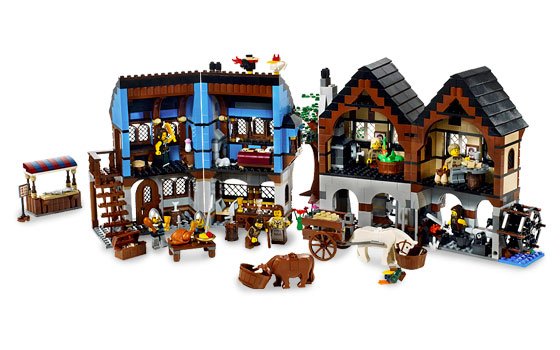 Comparing LEGO Medieval Town Square to its predecessor