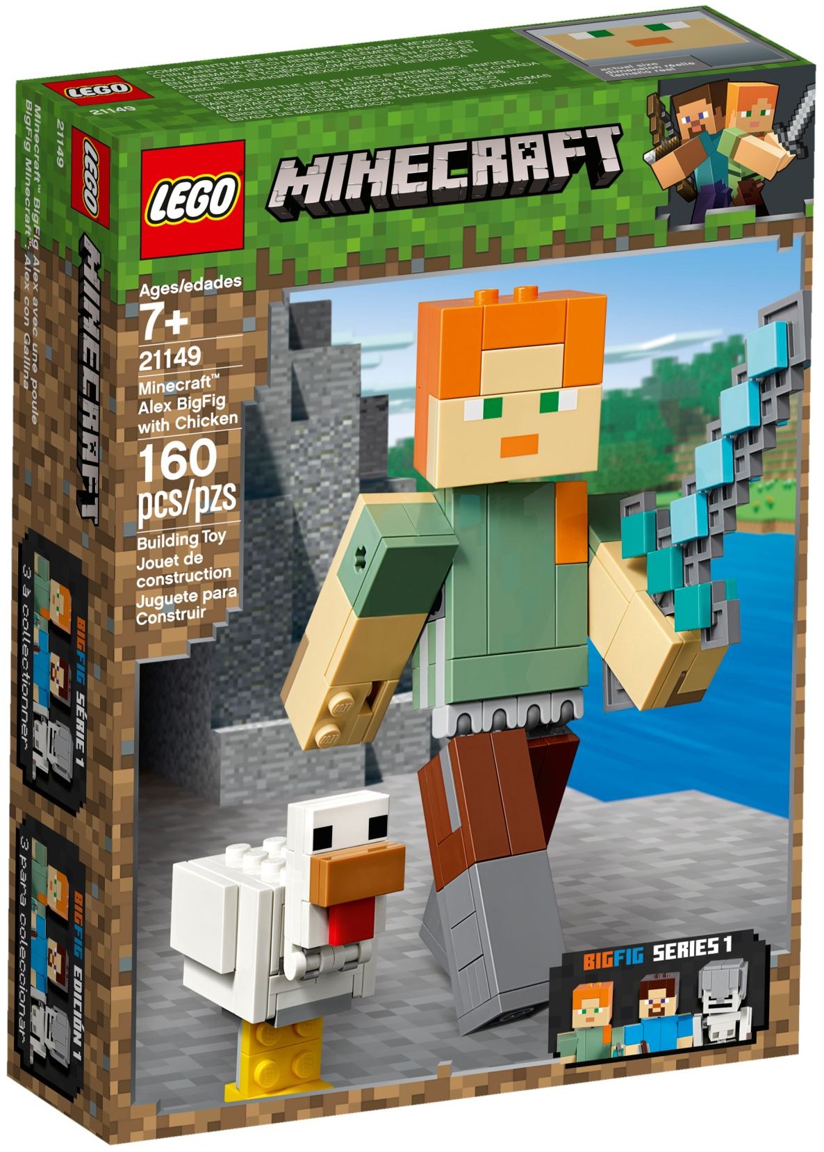 Minecraft Alex BigFig with Chicken LEGO Set, Deals & Reviews