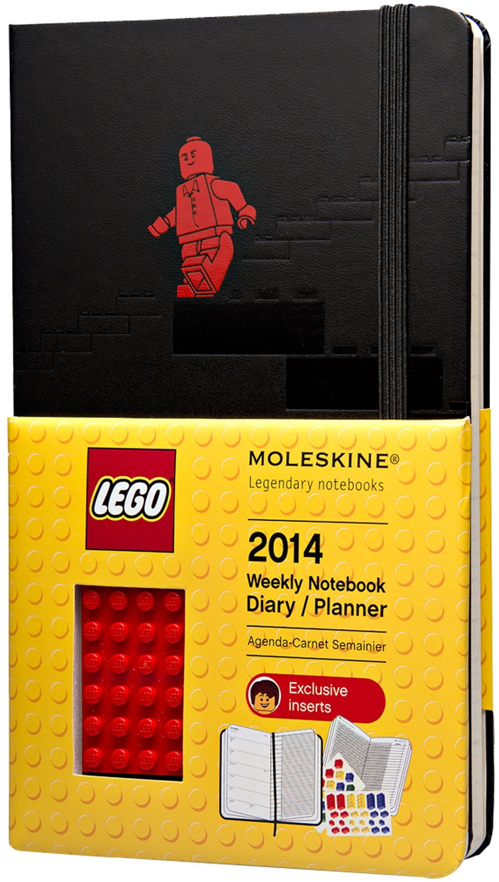 5002676 Moleskine 2014 Large Weekly Planner LEGO Set