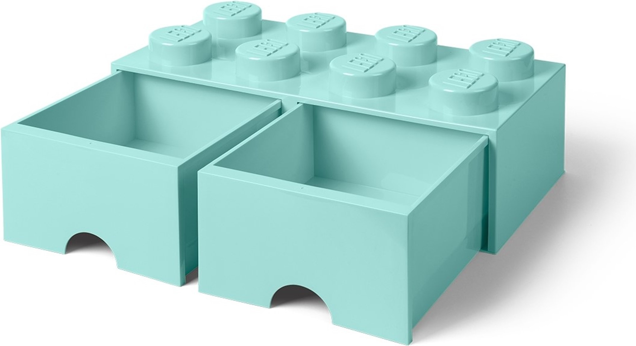 LEGO 8 Stud Aqua Light Blue Storage Brick Drawer LEGO Set, Deals & Reviews