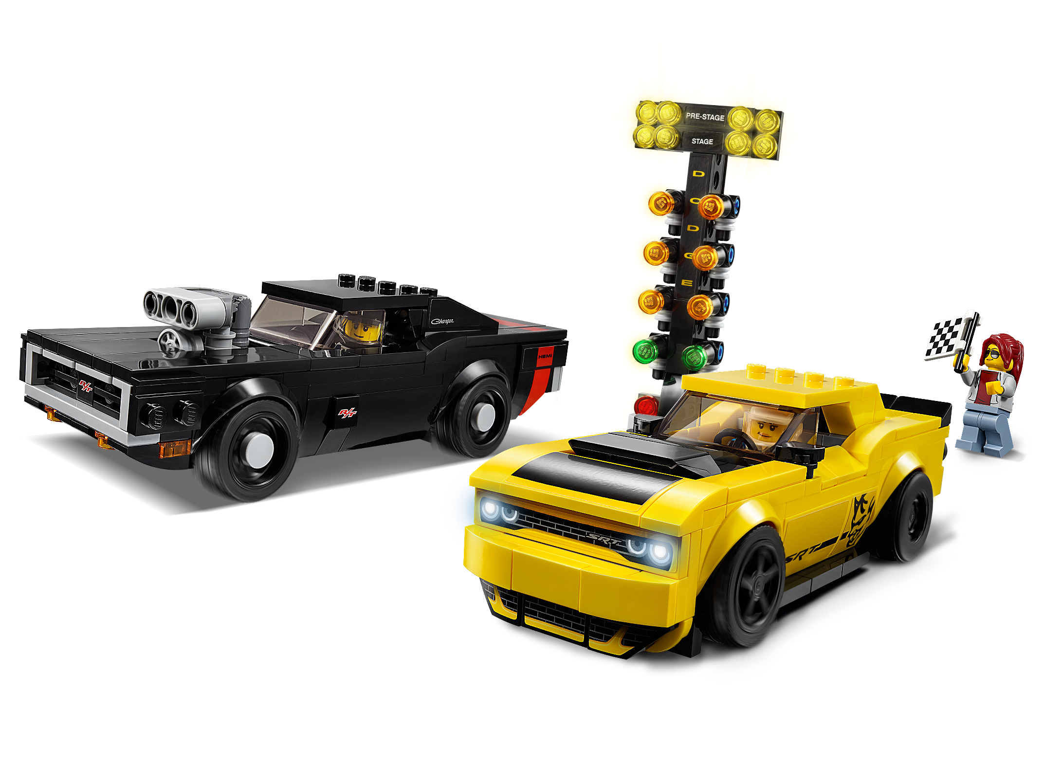75893 2018 Dodge Challenger SRT Demon and 1970 Dodge Charger R/T LEGO ...