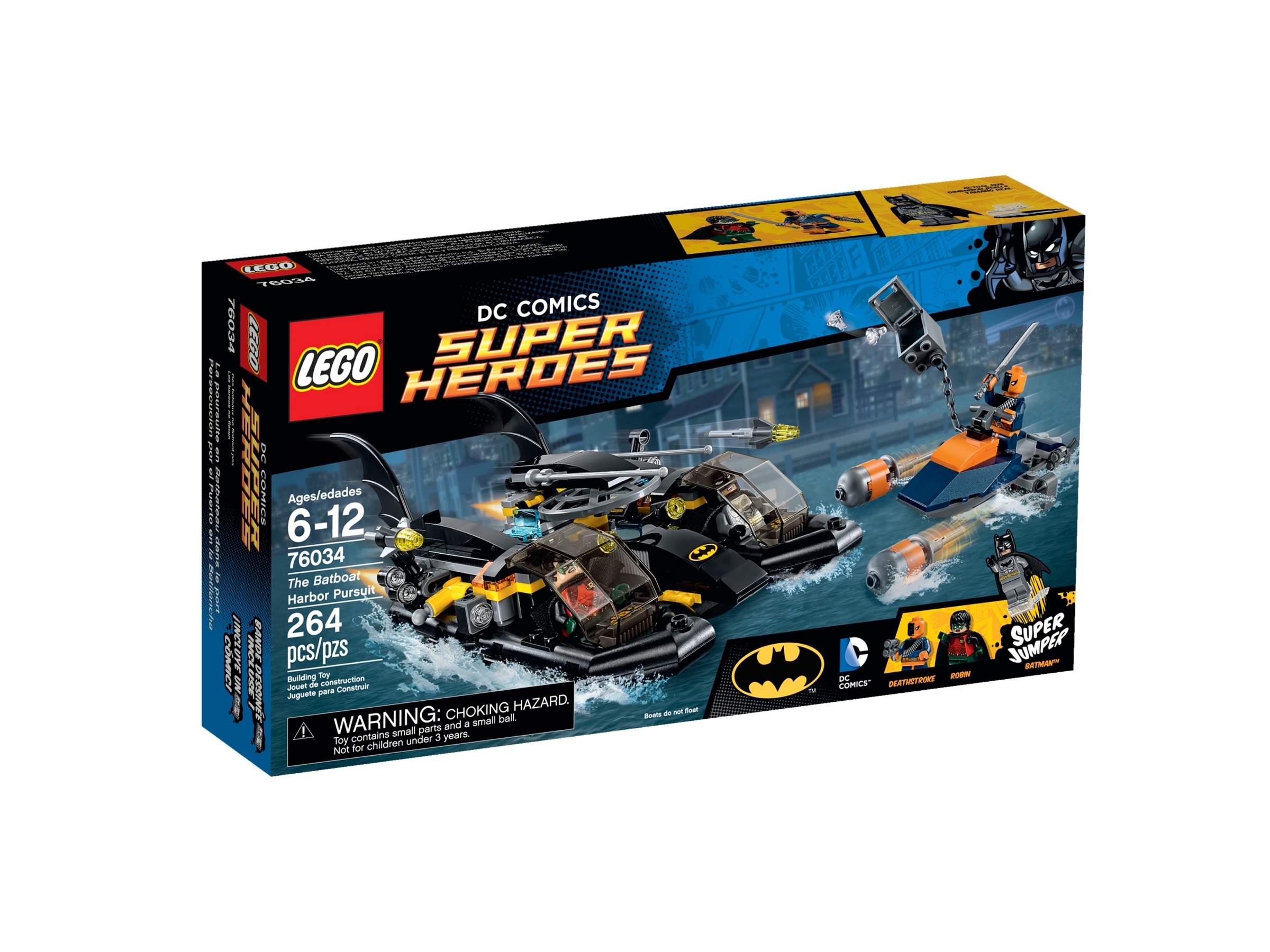 76034 Batboat Harbour Pursuit LEGO Set
